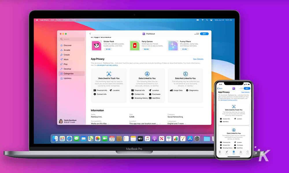 Apple's App Store now features information labels for data and privacy