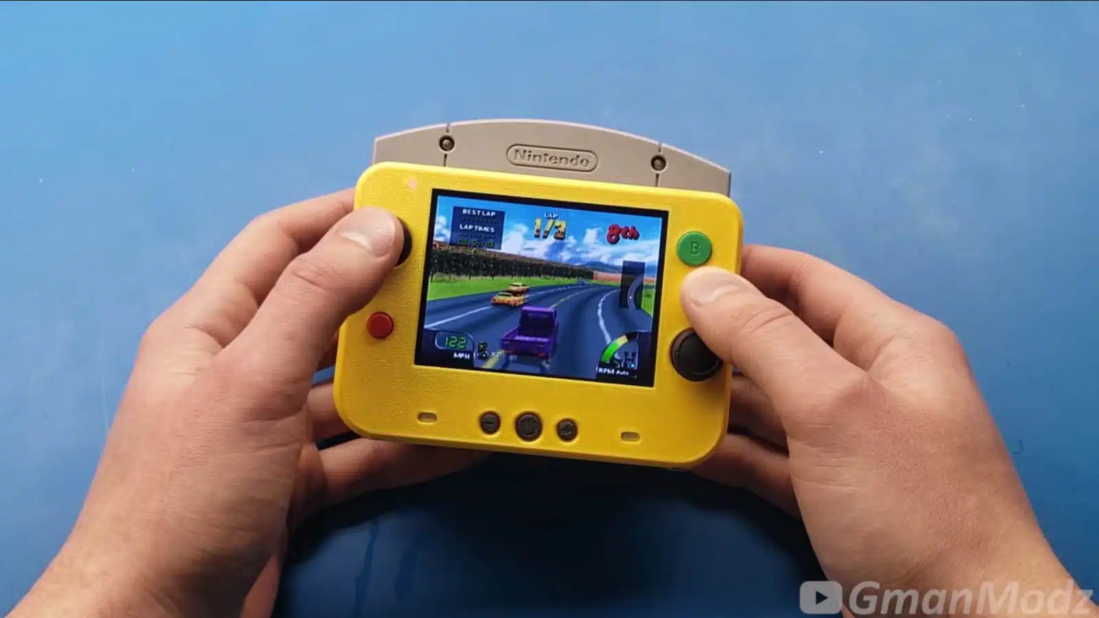 Someone crammed an N64 into a handheld unit that fits in your hand