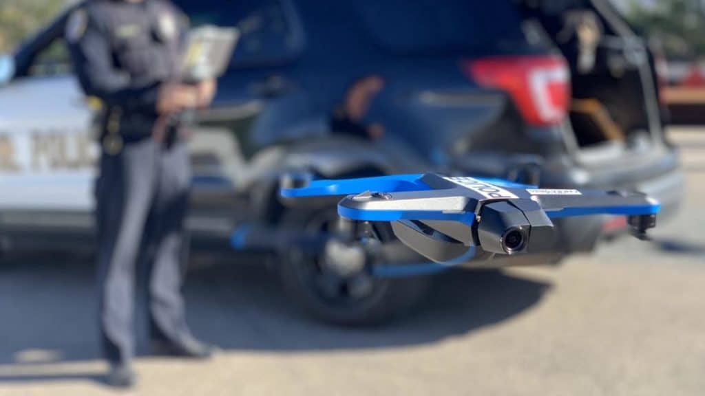Police in California are using drones to track suspects