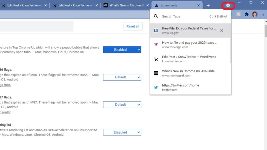 Chrome finally has tab search on desktop - here's how to enable and use it
