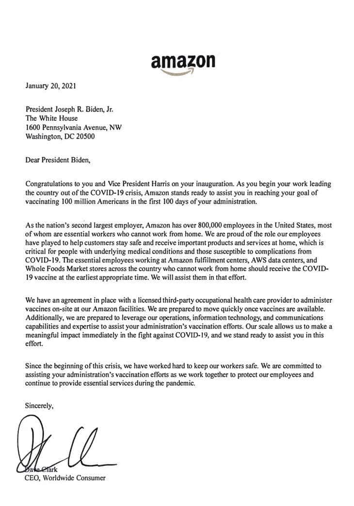 This timeline might mean that Amazon will help with vaccine distribution