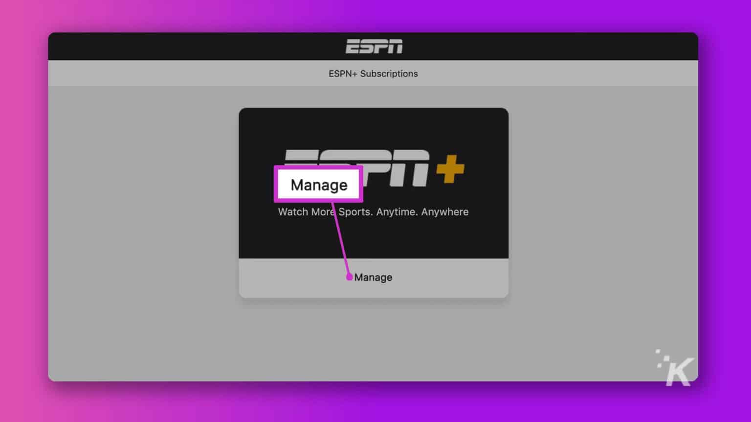 Here's how to cancel your ESPN+ subscription | KnowTechie