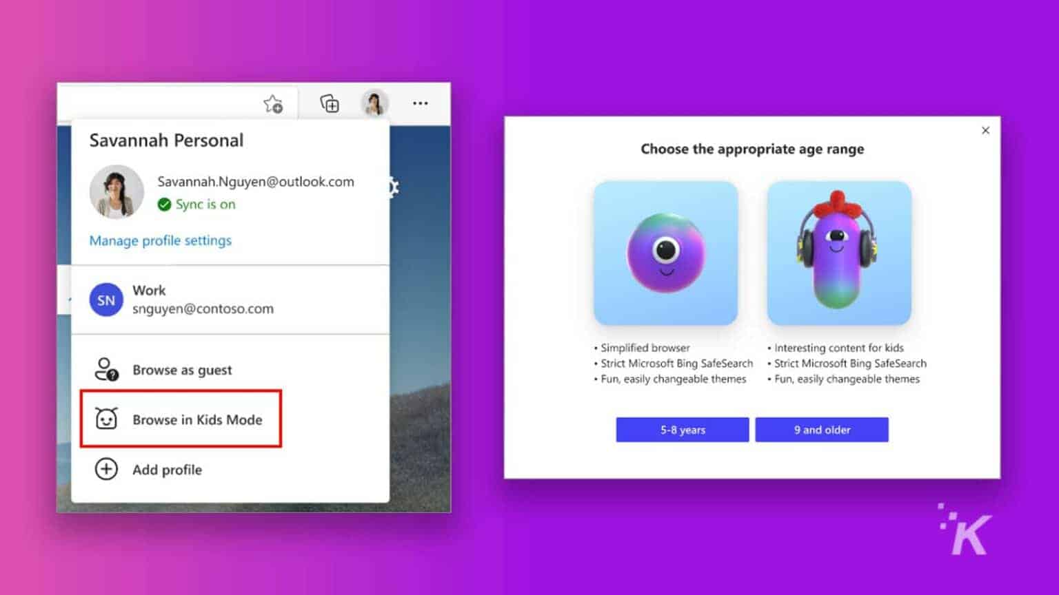 Microsoft Edge now features a safe browsing mode for children