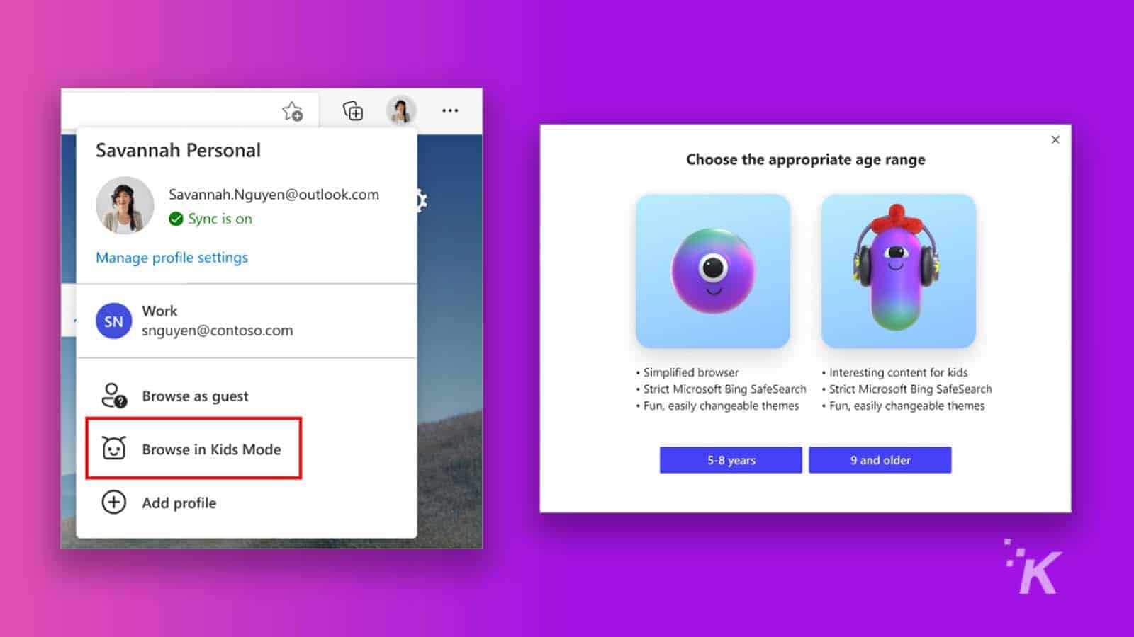 Microsoft Edge now features a safe browsing mode for children