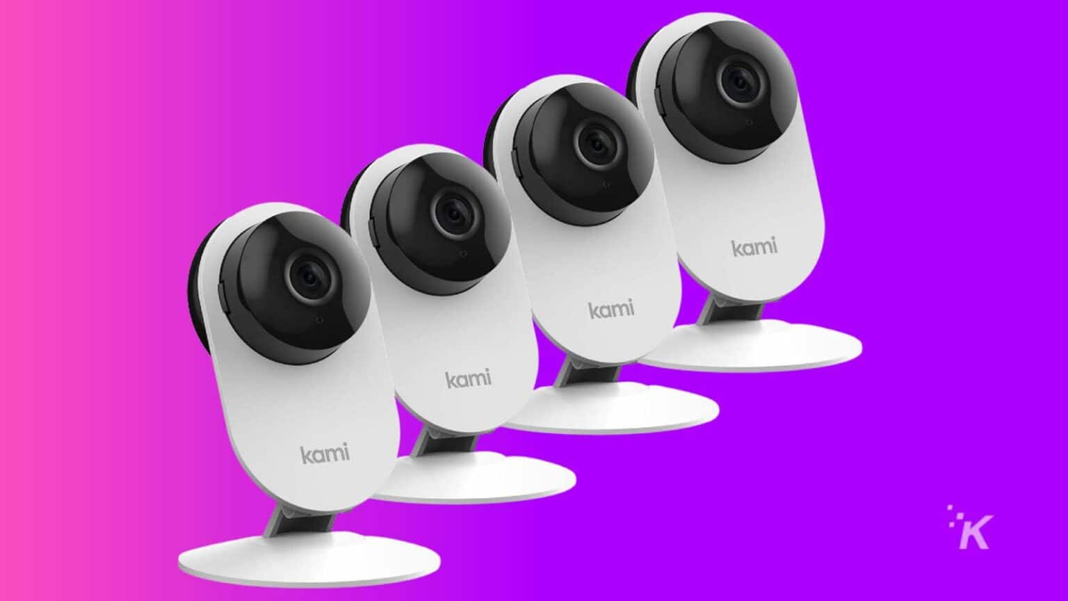 KnowTechie Giveaway: 4 Kami wireless indoor home security cameras