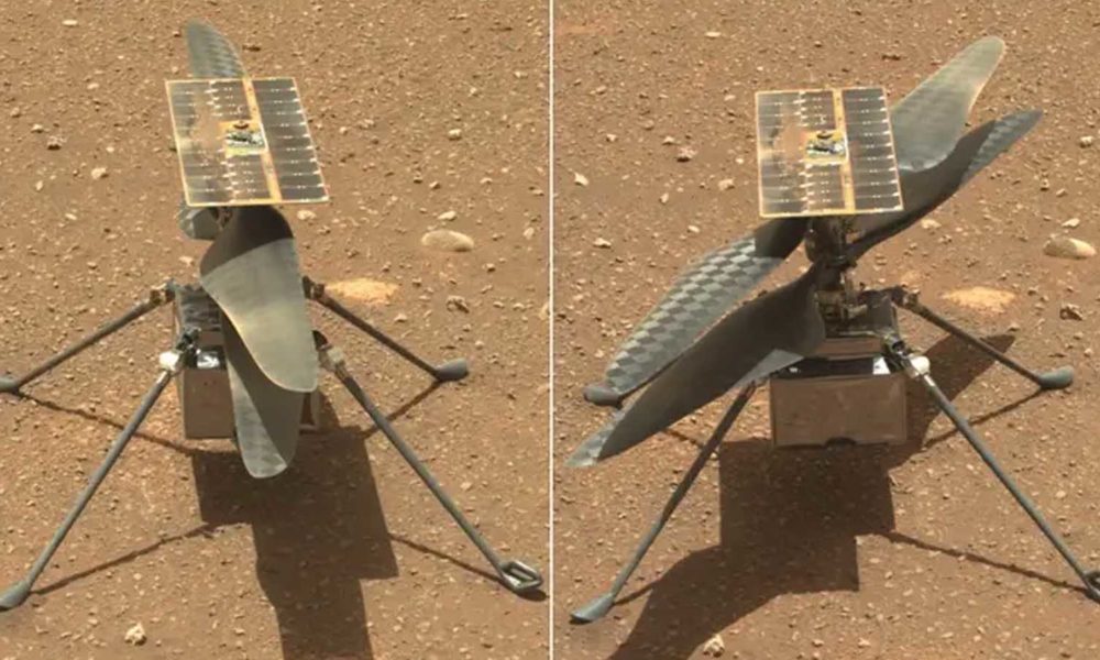 NASA launched a helicopter on Mars for the first time ever