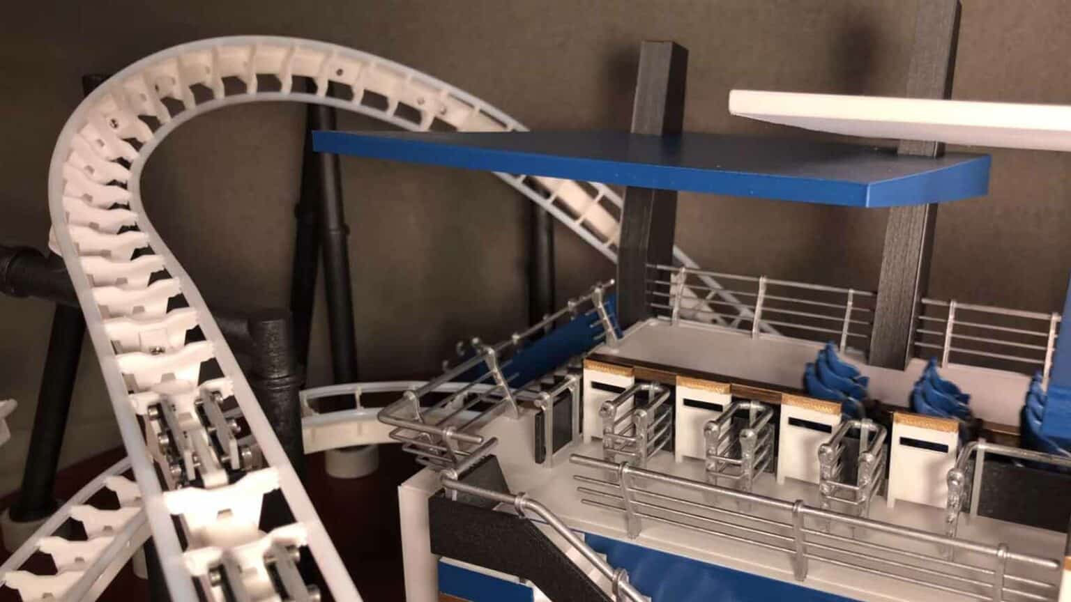 Someone spent over 900 hours creating this 3D-printed roller coaster