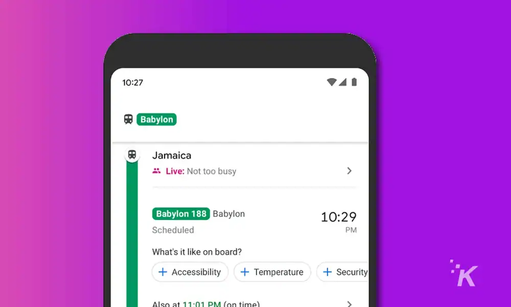 Did you know Google Maps can show you how crowded your train will be?