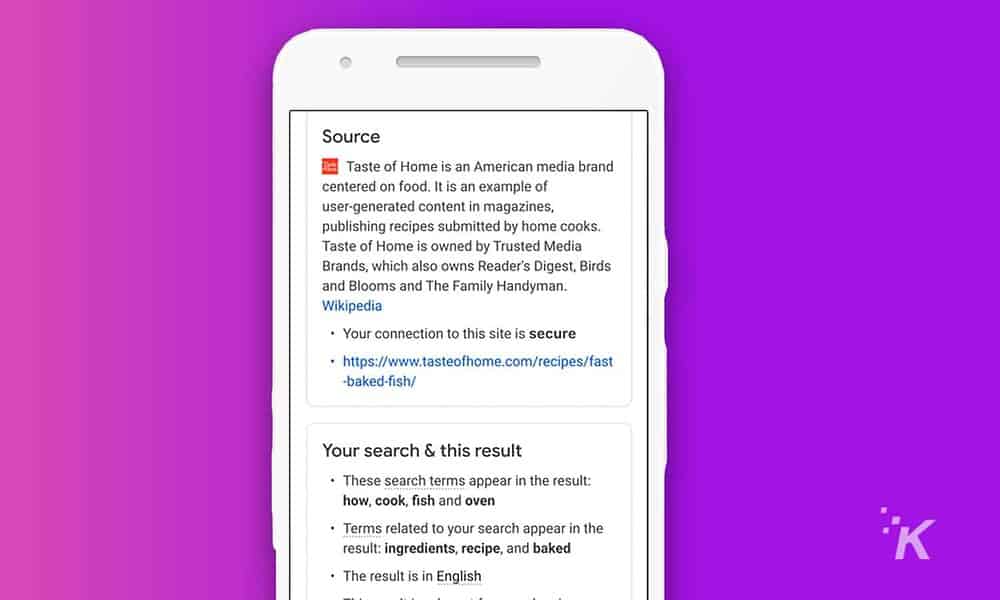 Google upgrades its "about this result" feature to show how it got its ...