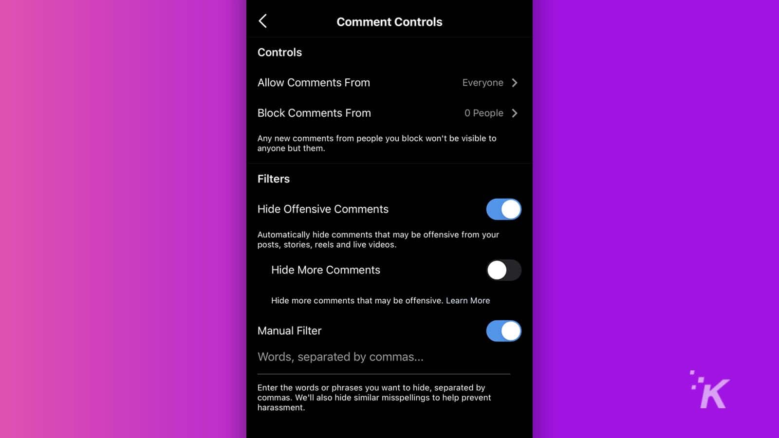 How to block words, phrases, and emojis on Instagram