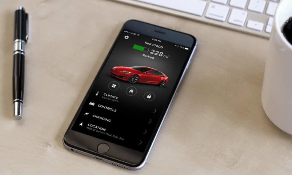 Tesla redesigned its iPhone app to include home screen widgets and more