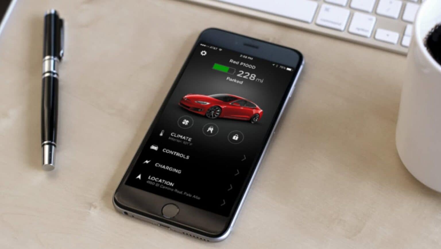 Tesla redesigned its iPhone app to include home screen widgets and more