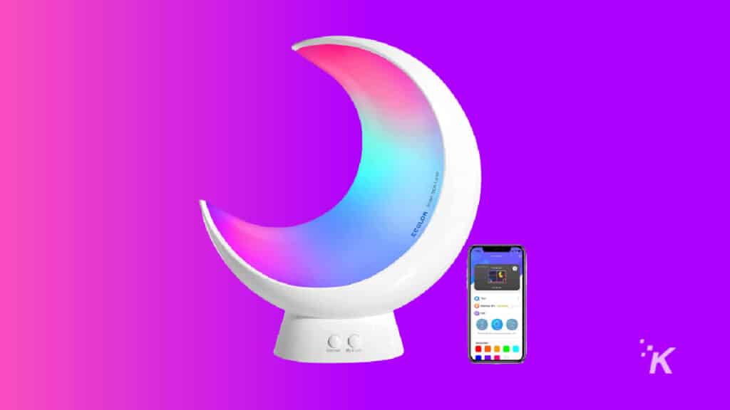 Light your room in style with this ECOLOR smart table lamp