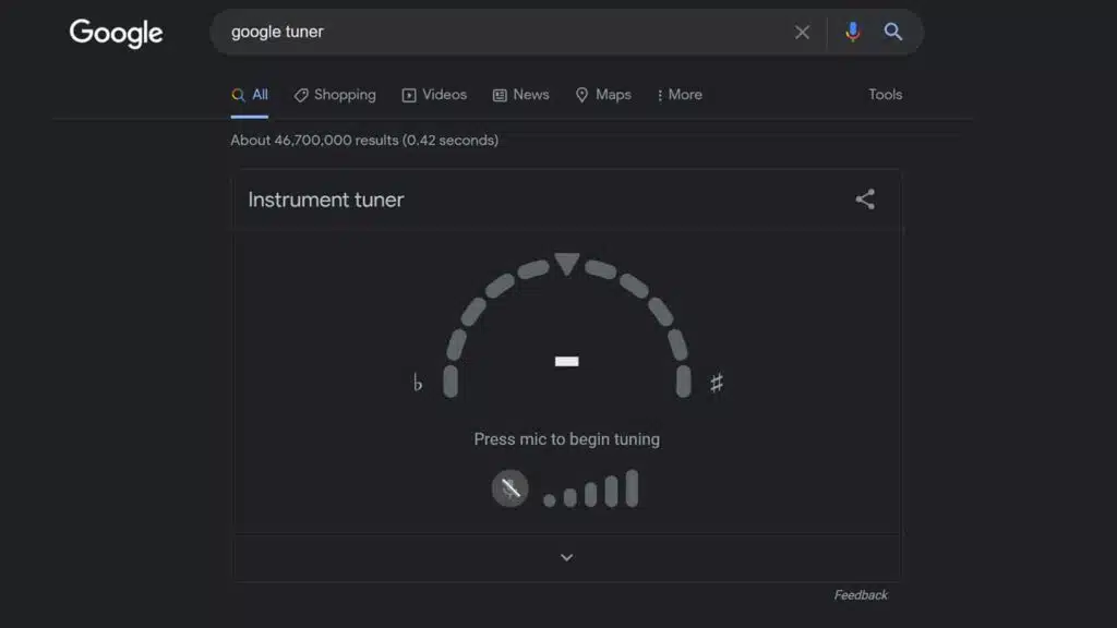 You can now tune your guitar with a quick Google search