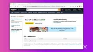 How to check your Amazon gift card balance and reload it