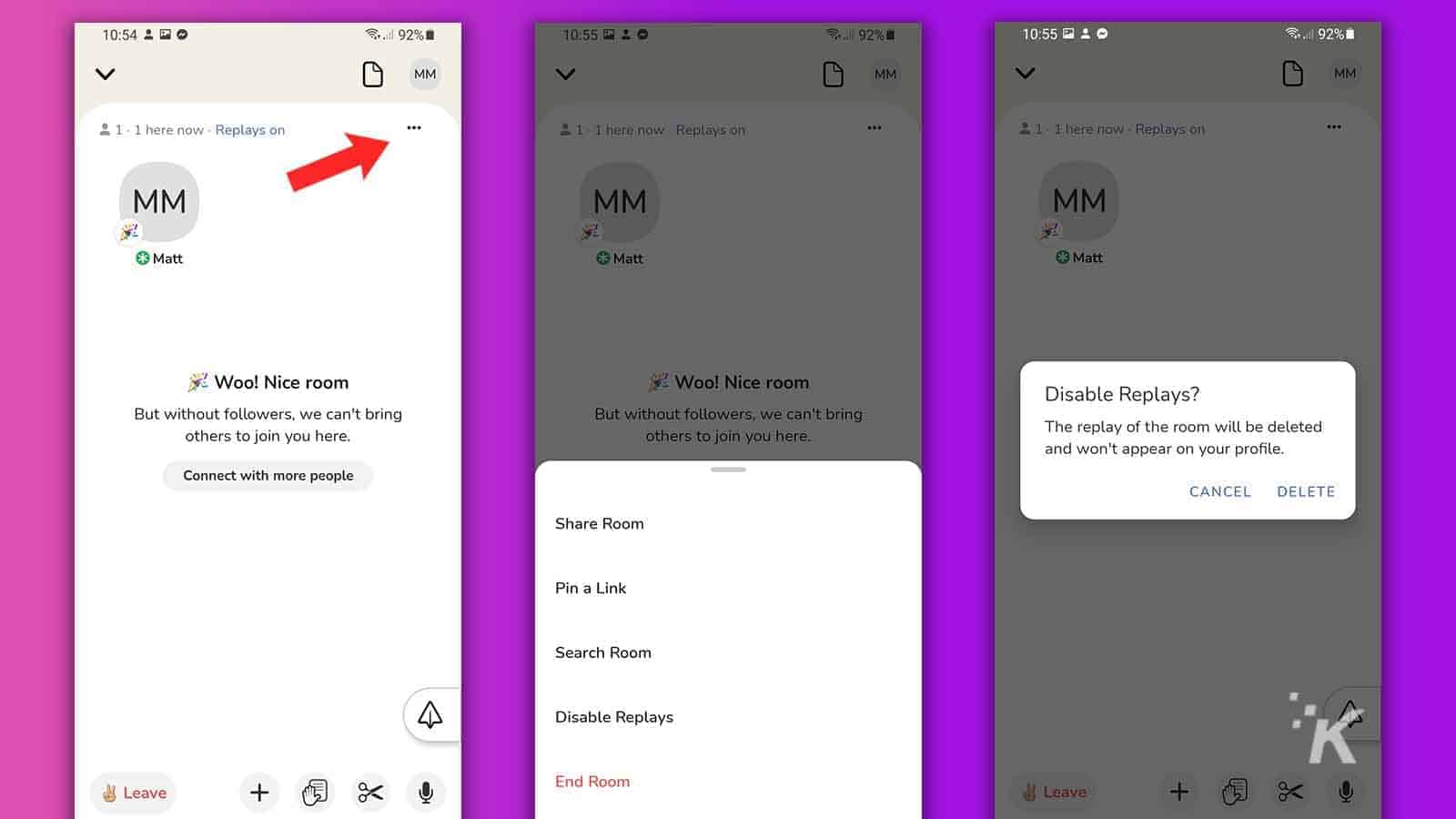 How to enable replays on your Clubhouse chats