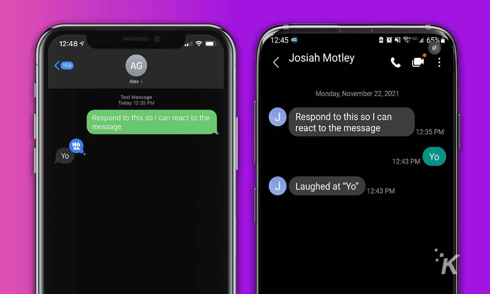 iMessage reactions are officially rolling out to Google Messages