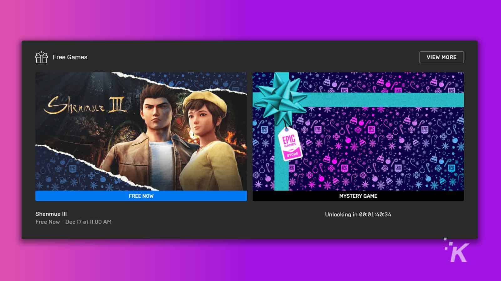 Epic Games is celebrating the holidays with 15 days of free games