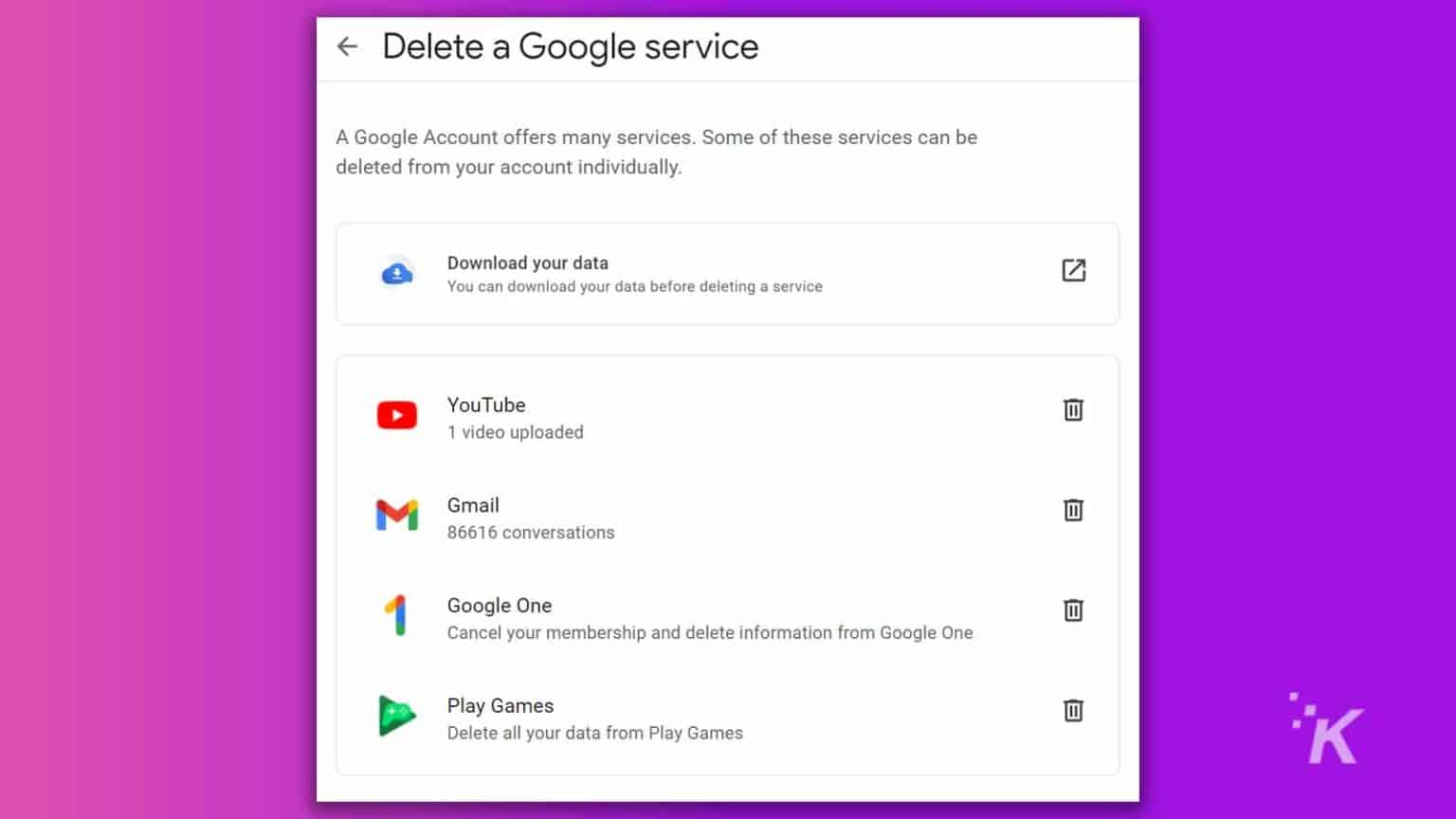 How to delete your Gmail account