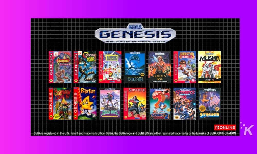 Nintendo updates its Switch Online Expansion Pack with 5 Genesis games