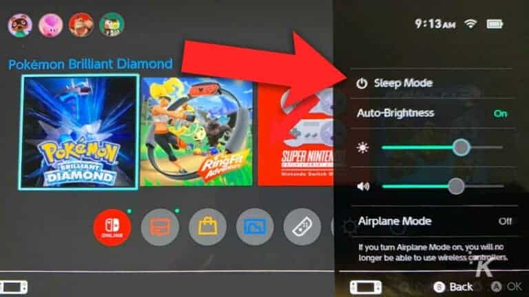 How to put your Nintendo Switch into Sleep Mode
