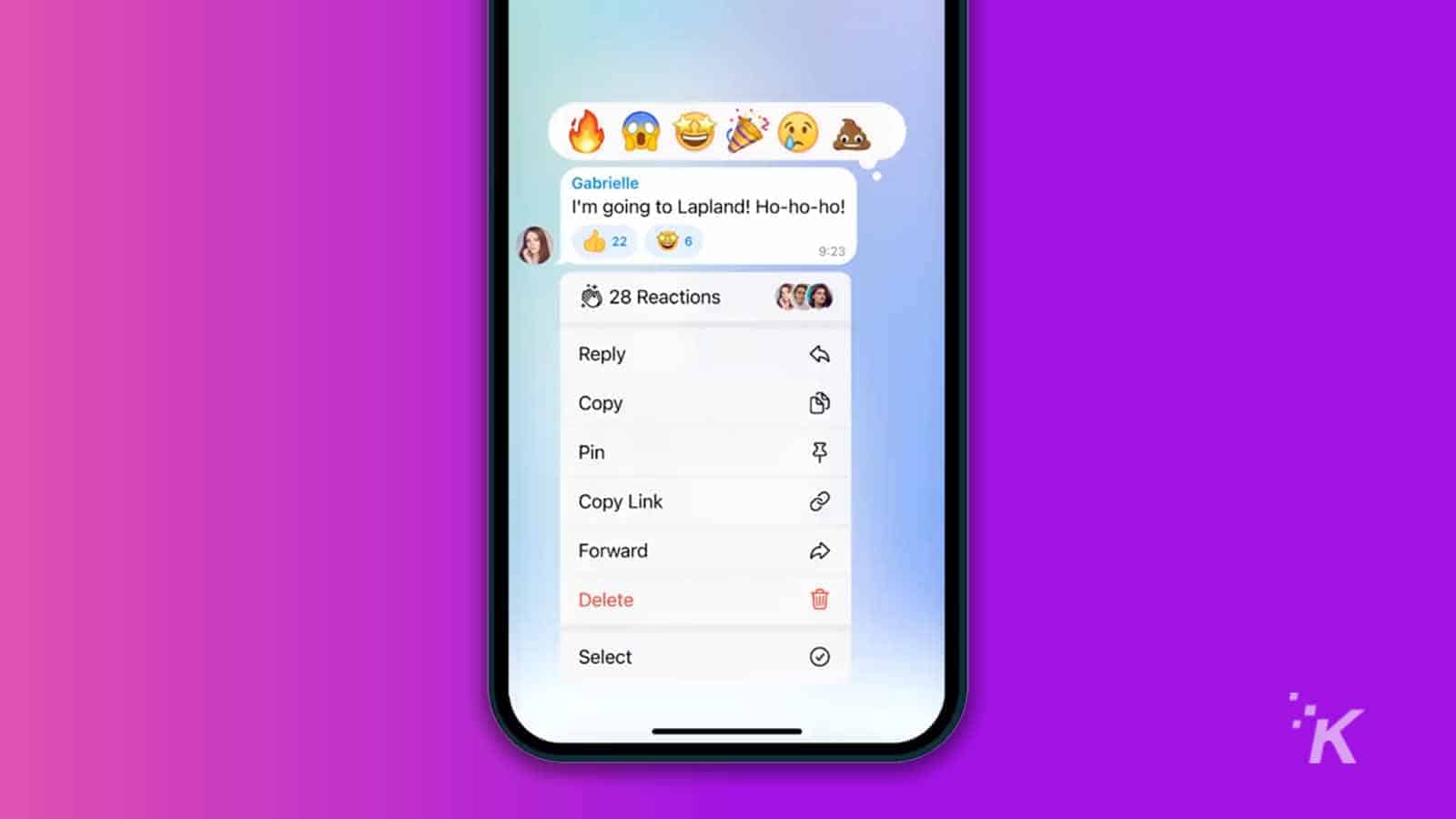 Telegram now lets you hide spoilers and react to messages