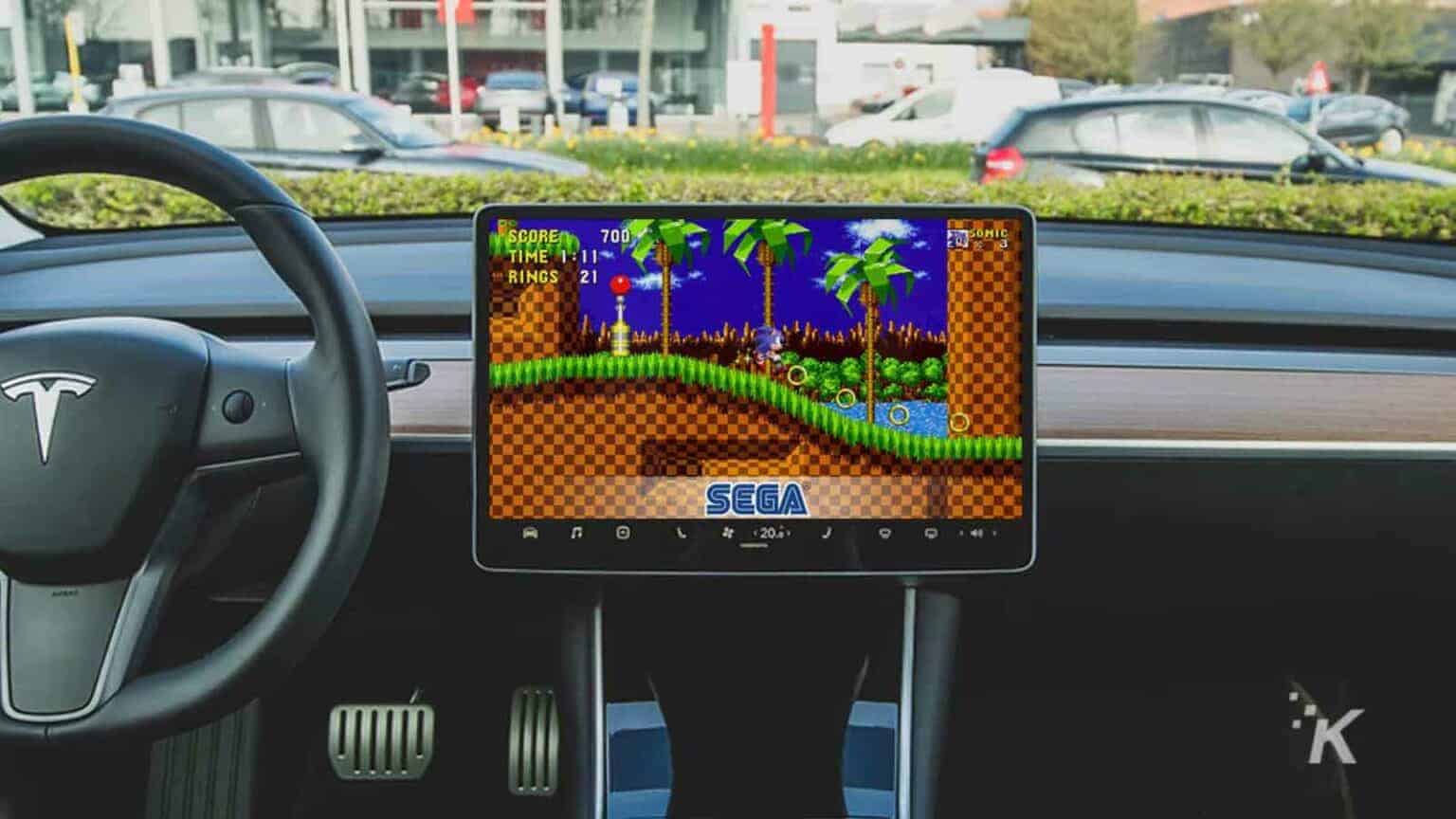 Tesla owners can now play Sonic the Hedgehog in their cars