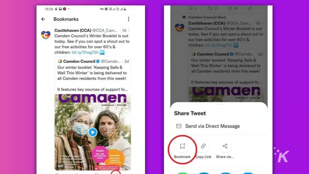 How to bookmark tweets on Twitter