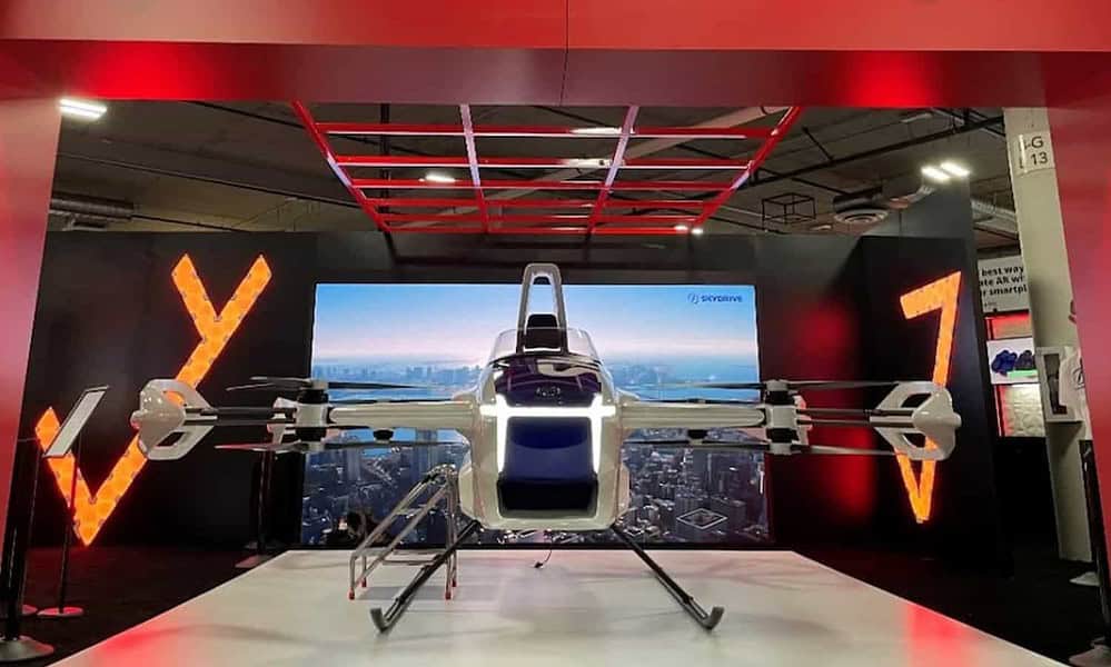 SkyDrive is showing off its one-seater electric helicopter taxi at CES 2022