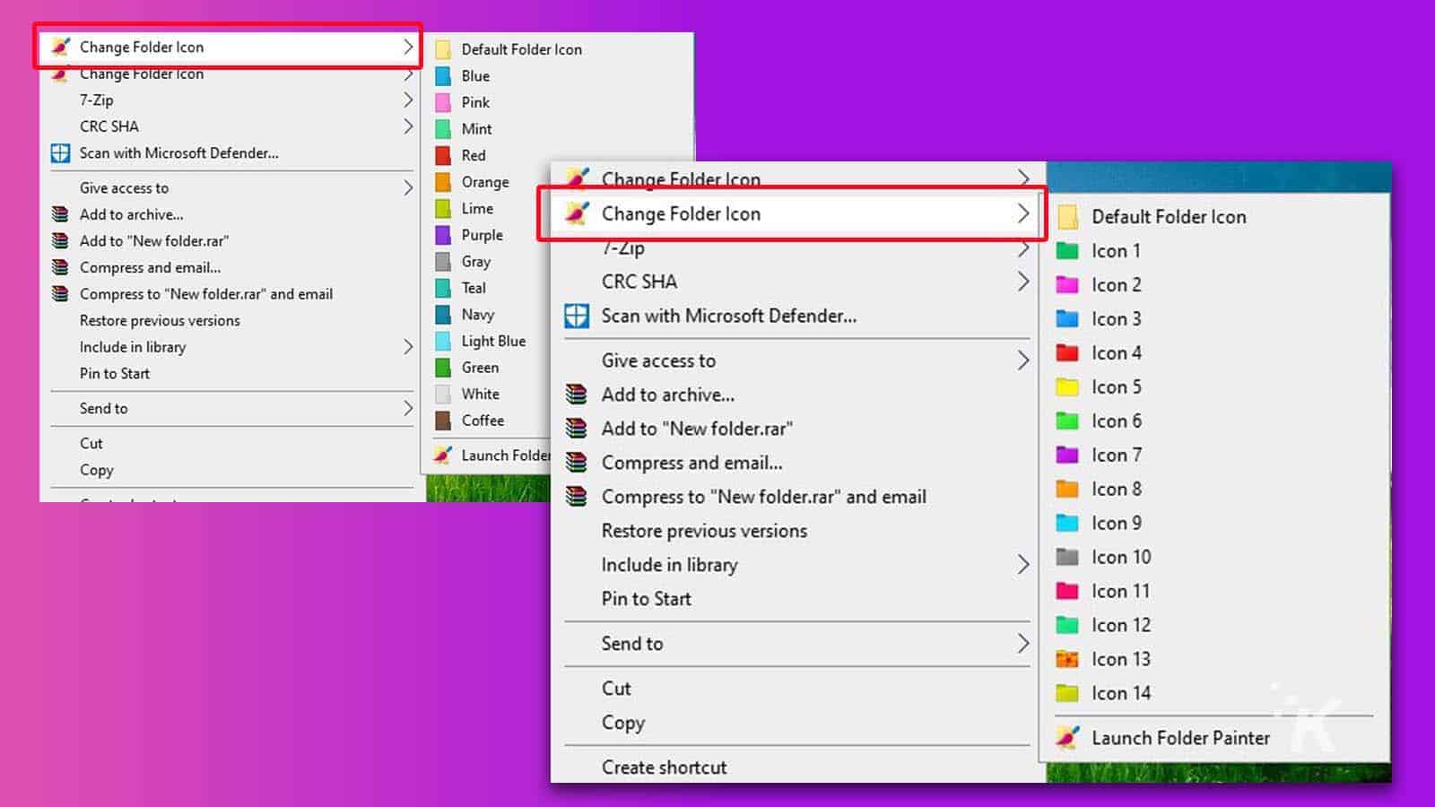 How to change folder colors in Windows 11