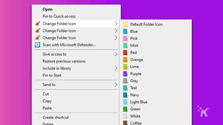 How to change folder colors in Windows 11