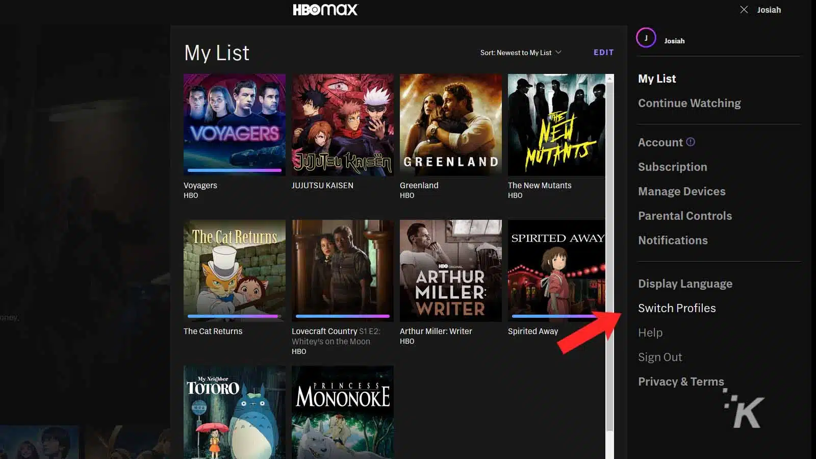 How to set up and manage your profiles on HBO Max