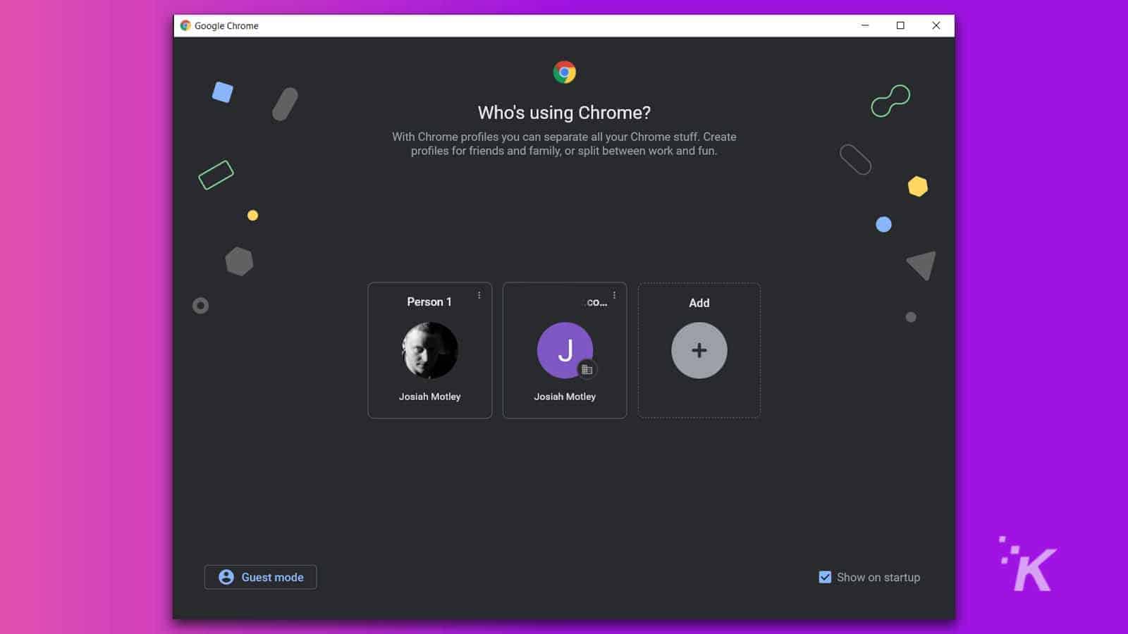 Google Chrome profiles: How to use, edit, and delete them