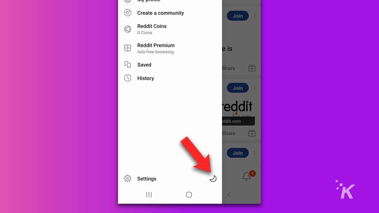 How to turn on Reddit's dark mode