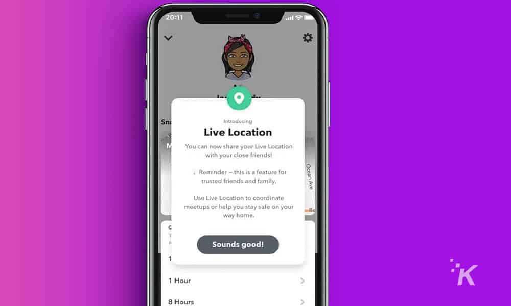 Snapchat now offers real-time location tracking