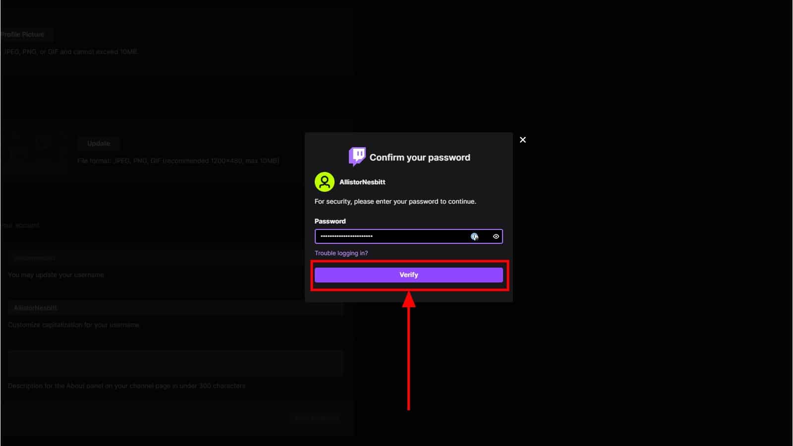 How to change your Twitch name