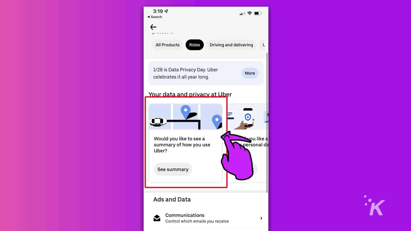 How to check your Uber passenger rating