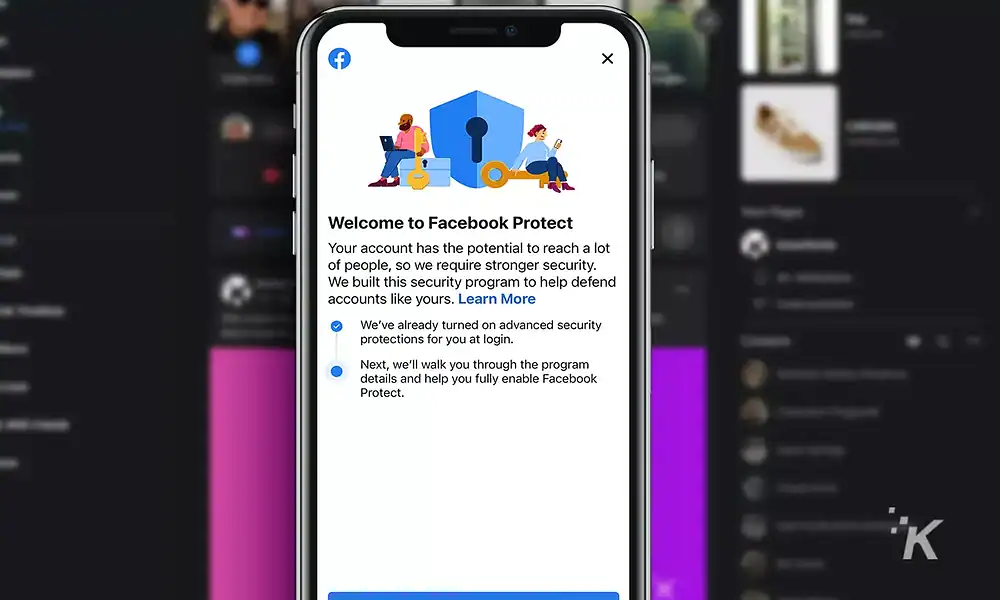 How to enable Facebook Protect