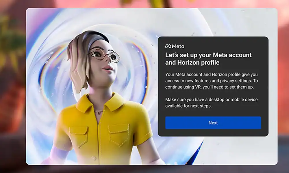 Meta Quest 2 users can now ditch their Facebook accounts to log in ...