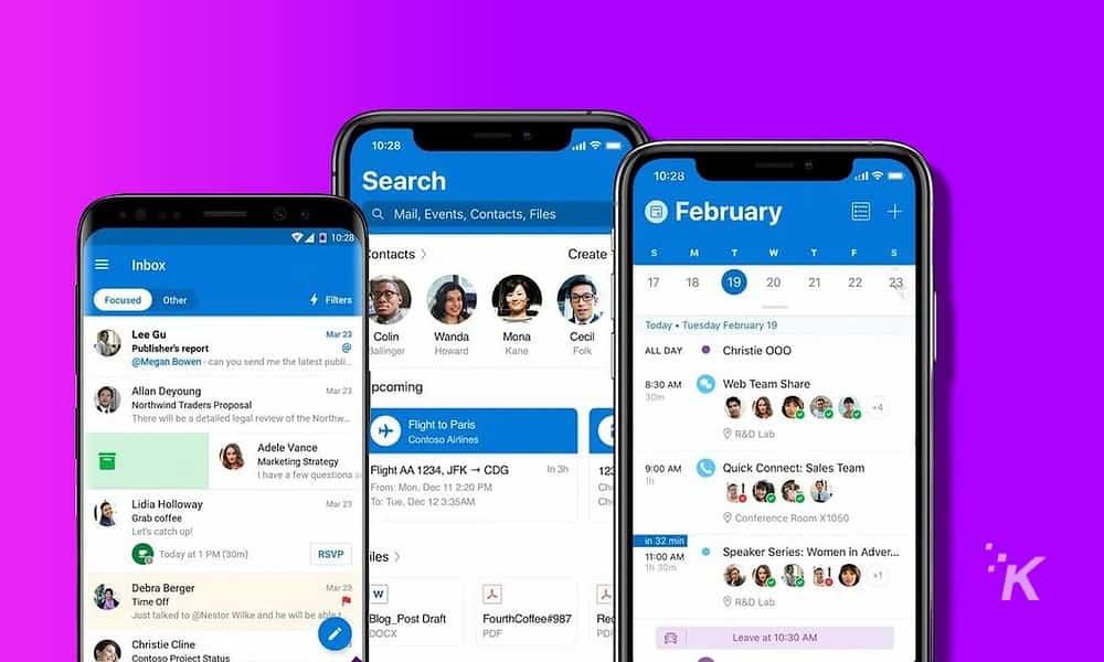 Microsoft Outlook app showing more ads on iOS and Android | KnowTechie