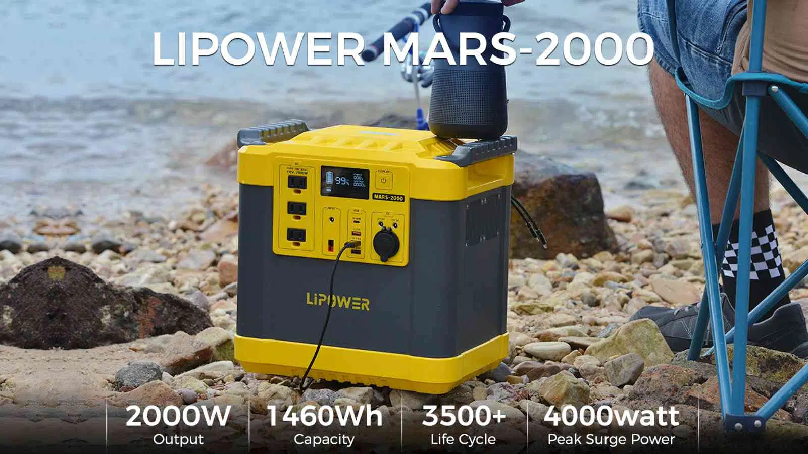 LIPOWER's Mars-2000 portable power station gives you tons of battery ...