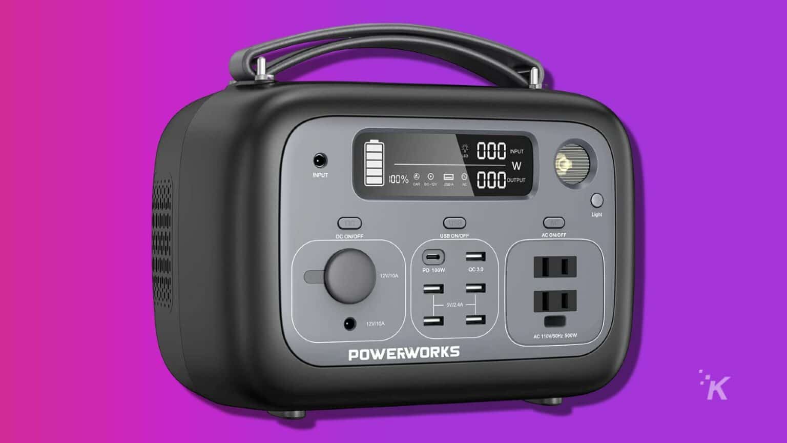 Get this $500 Powerworks portable power station for just $179 | KnowTechie