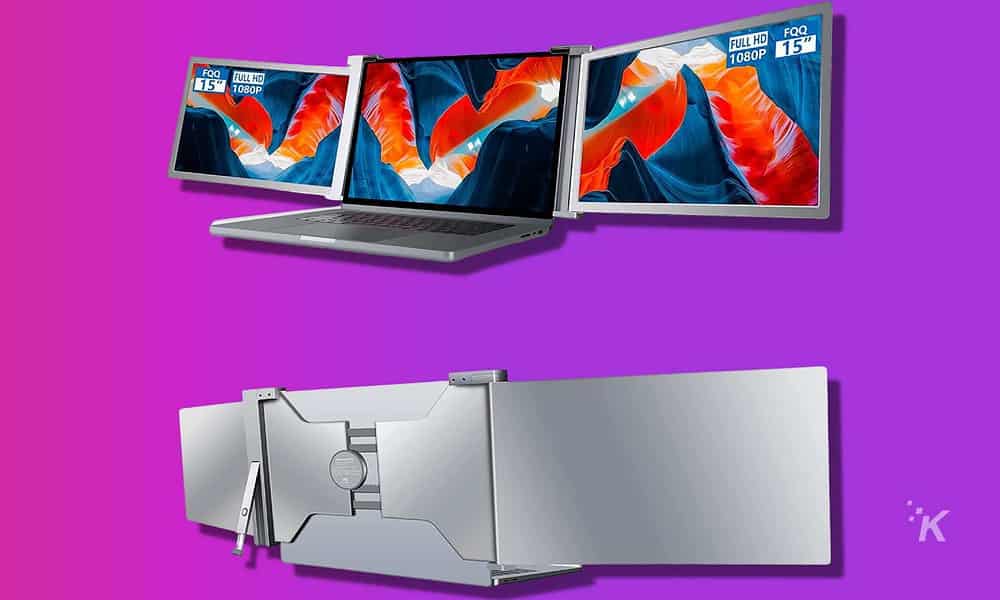 This portable monitor clips right onto your laptop, and it's $80 off