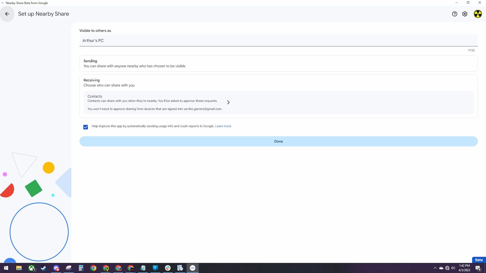 Nearby Share from Google now available on Windows PC