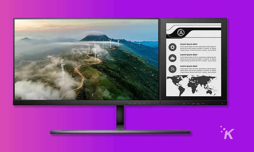 Philips unveils new dual monitor with an e-ink side-panel display ...