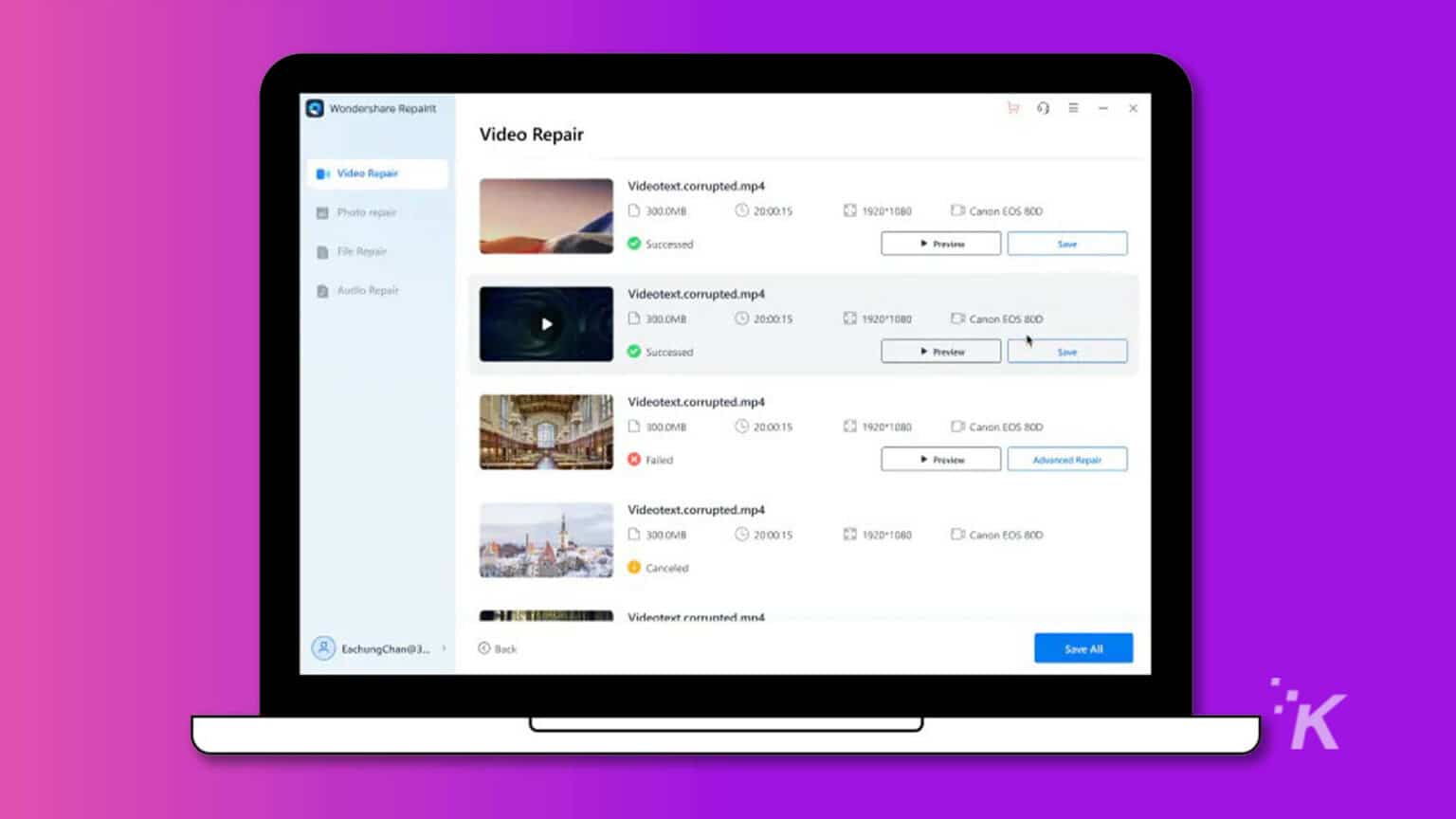 How to fix video black screen problem when playing a video