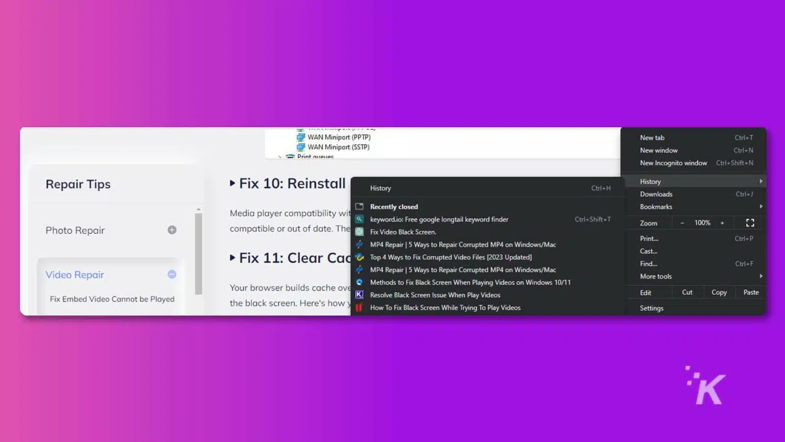 How to fix video black screen problem when playing a video