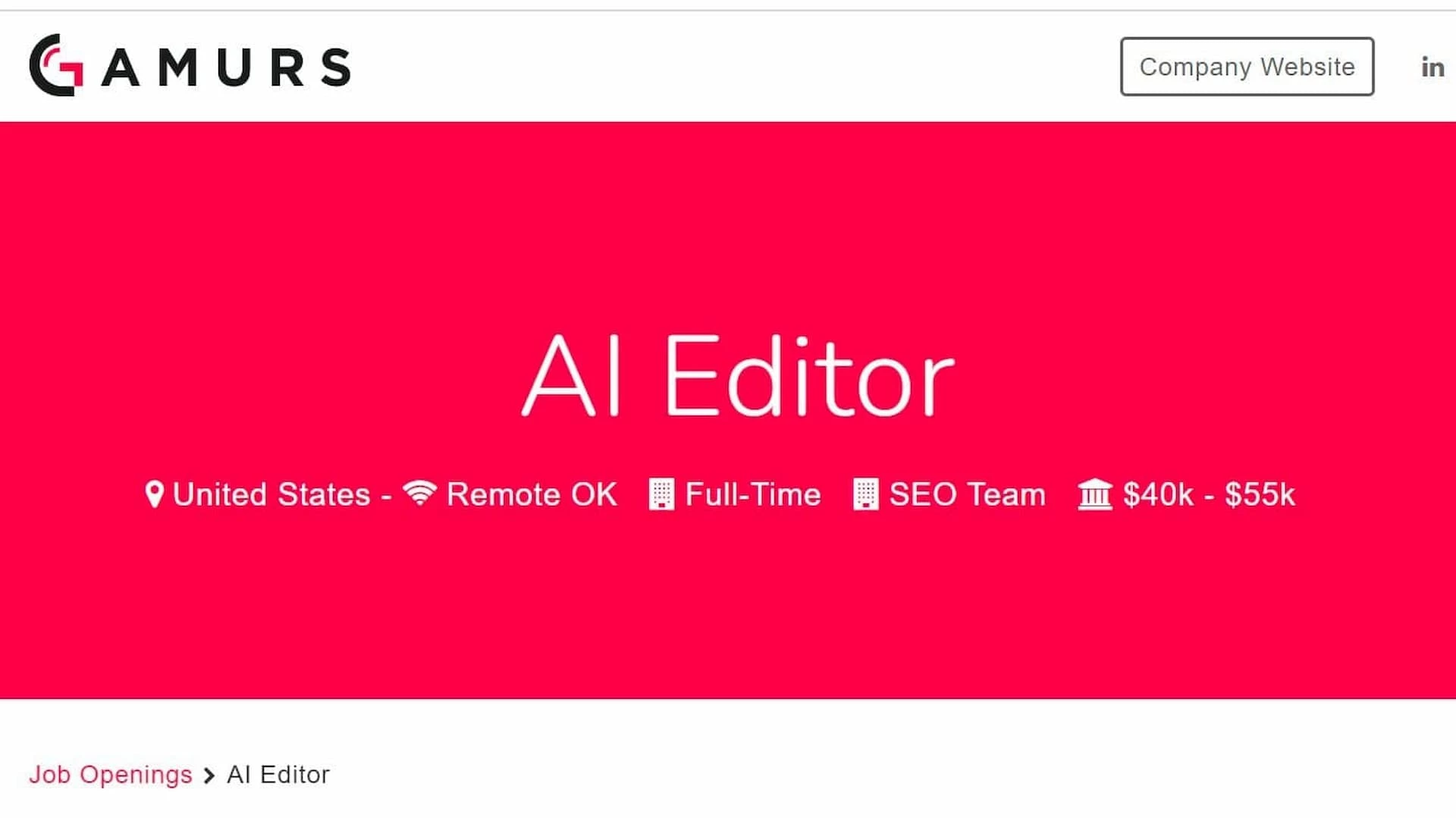 GAMURS Group scared a lot of people with AI Editor position