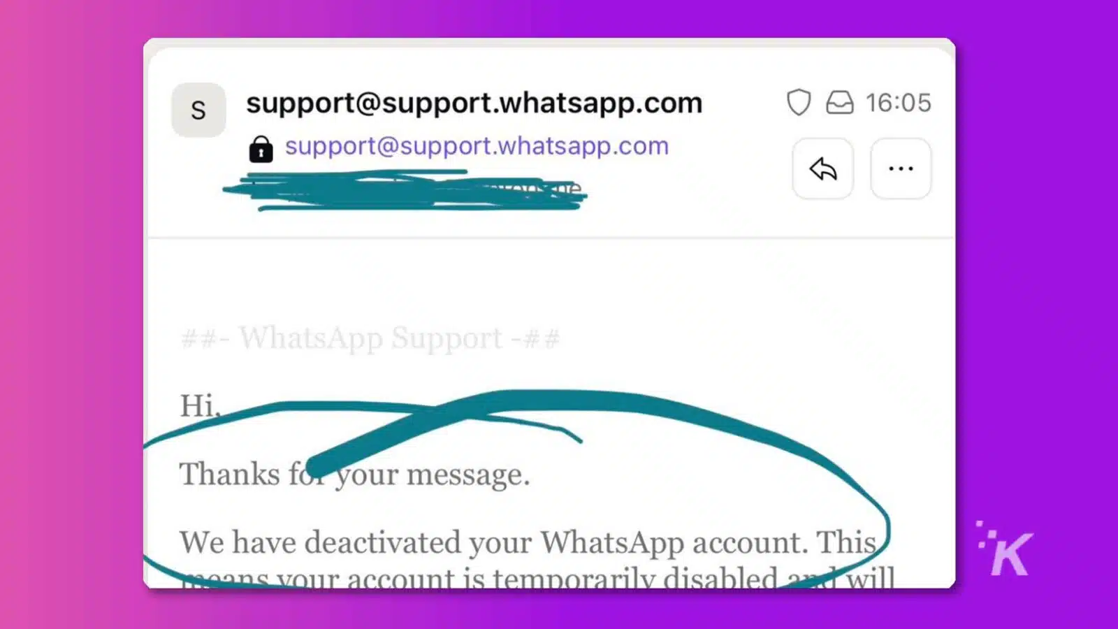Your WhatsApp account can be deactivated with just one email | KnowTechie