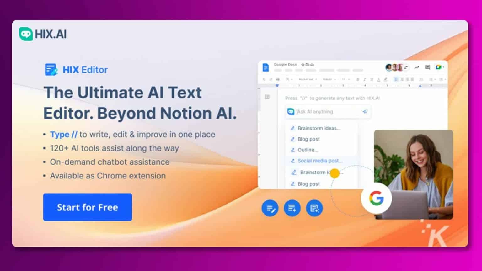 HIX.AI: a comprehensive review of the all-in-one AI Writing Copilot | KnowTechie
